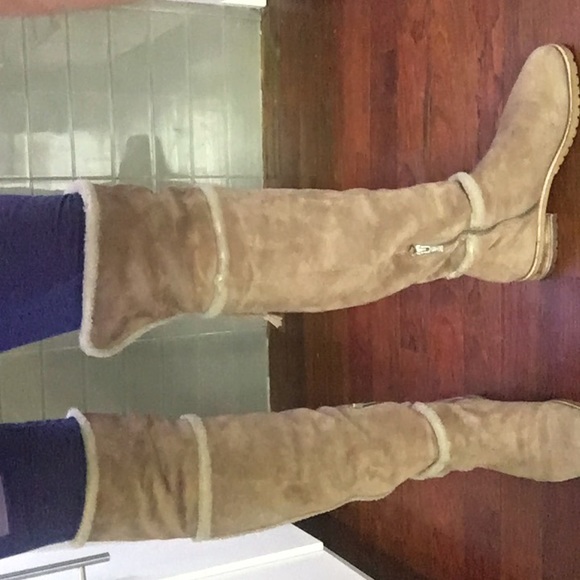 Frye | Shoes | Frye Tamara Shearling Over The Knee | Poshmark